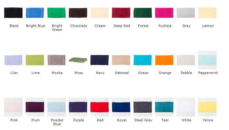 handtowel colours